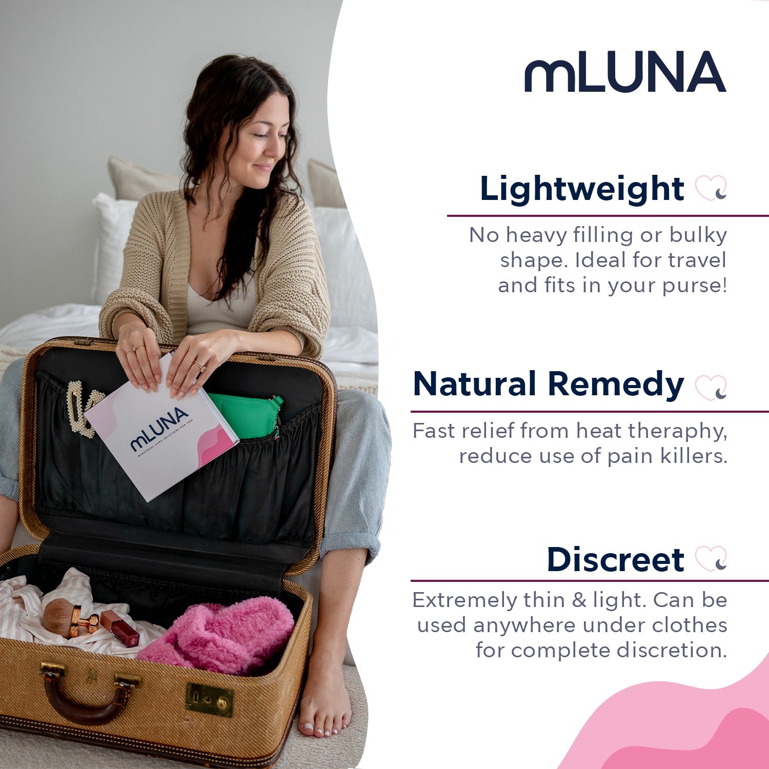 mLuna menstrual heating pad– Snook Ease